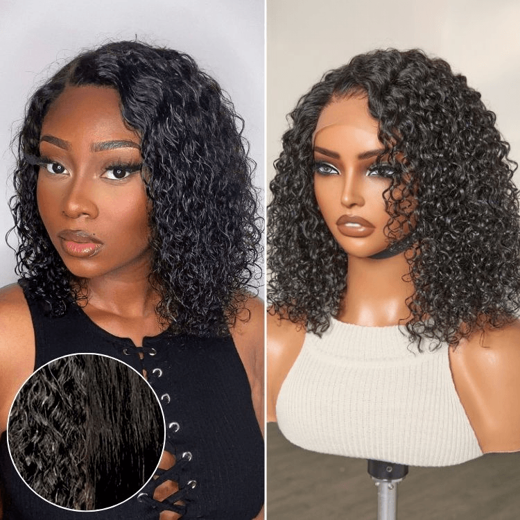 Wet and Wavy Water Wave 6x4 Pre-everything Wear Go Bob Wig | Tianahair ...